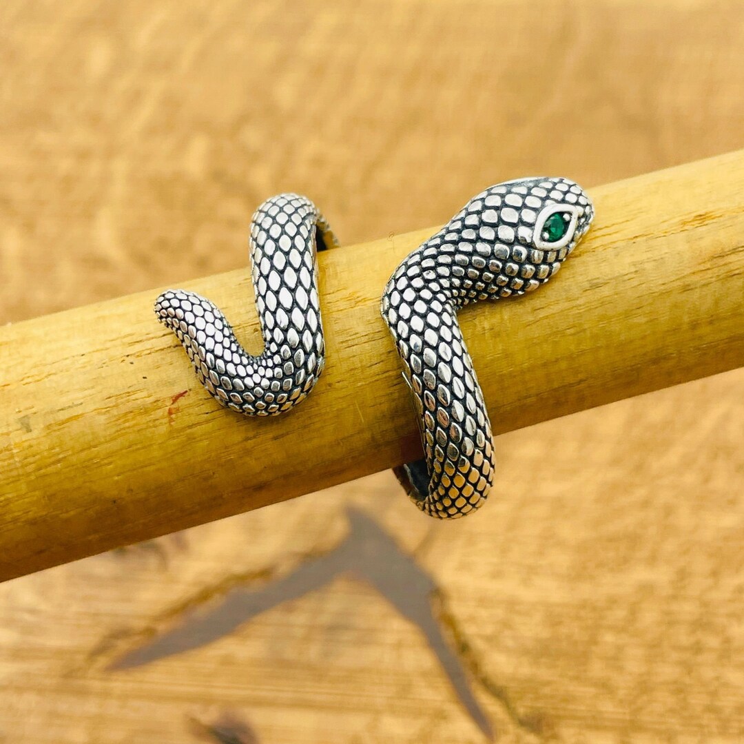 Adjustable Women Ring Animal Ring Snake Design Ring 925 - Etsy