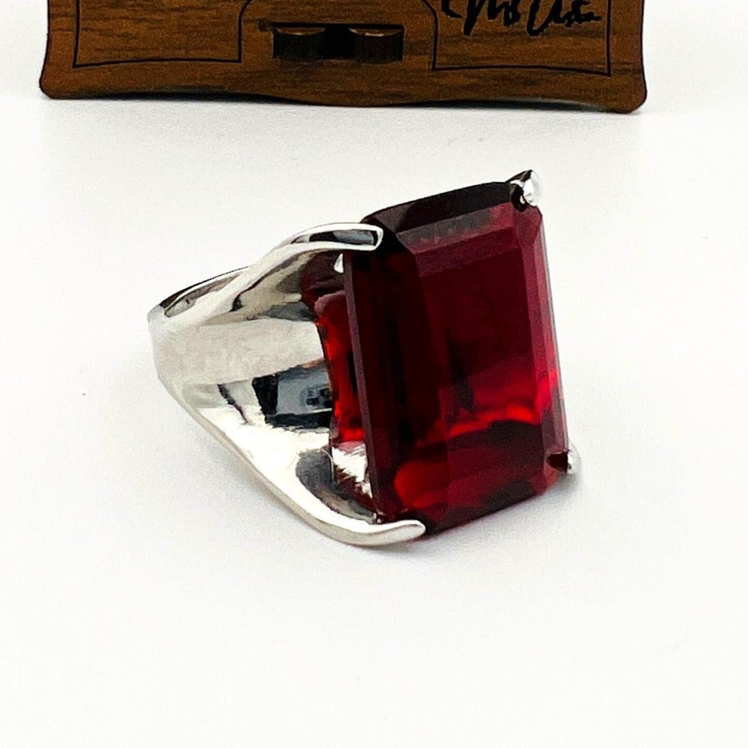 Womens Ruby Stone Ring Handmade Women's Ring Authentic - Etsy