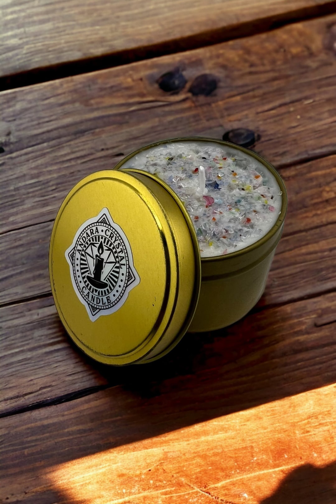 ANDARA CRYSTAL CANDLE - Odorless New and Unique - Etsy
