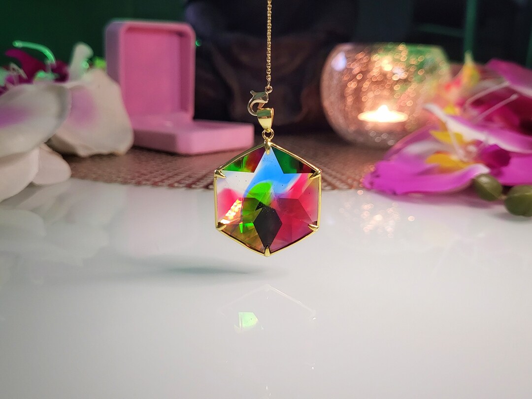 Andara Crystal FLOWER OF LIFE Rainbow Energy Invigorating, Transforming ...