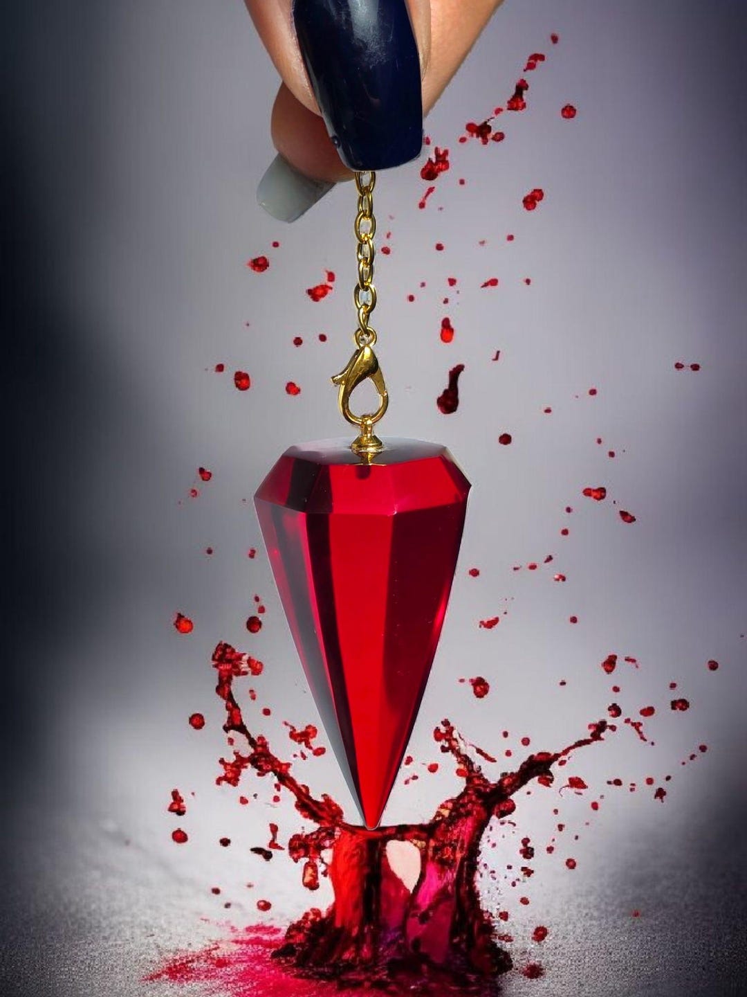 Andara Crystal Ruby Red Pendulum | Lady Nada | Jesus Christ | Akashic ...