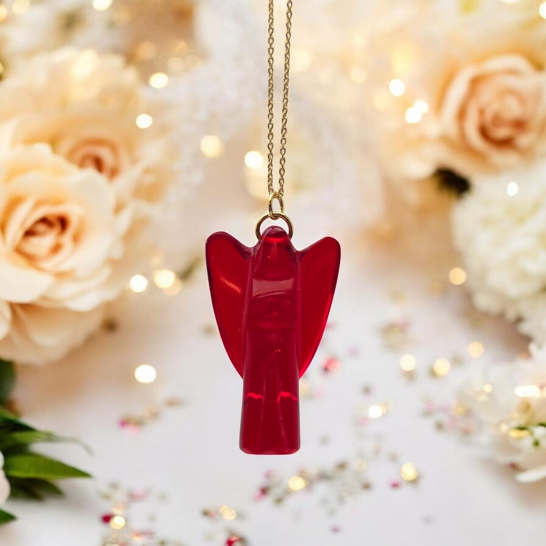 Andara Crystal Ruby Red - Angel Pendant "heavenly Protection" - the ...
