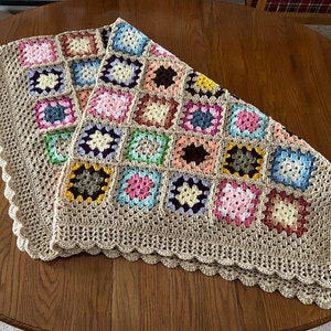 Multi Color Afghan, Bedding, Blankets, Throws, Handmade Handcrafted ...