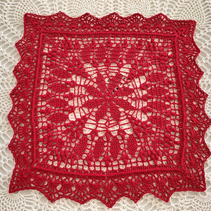 Red Doilies - Etsy