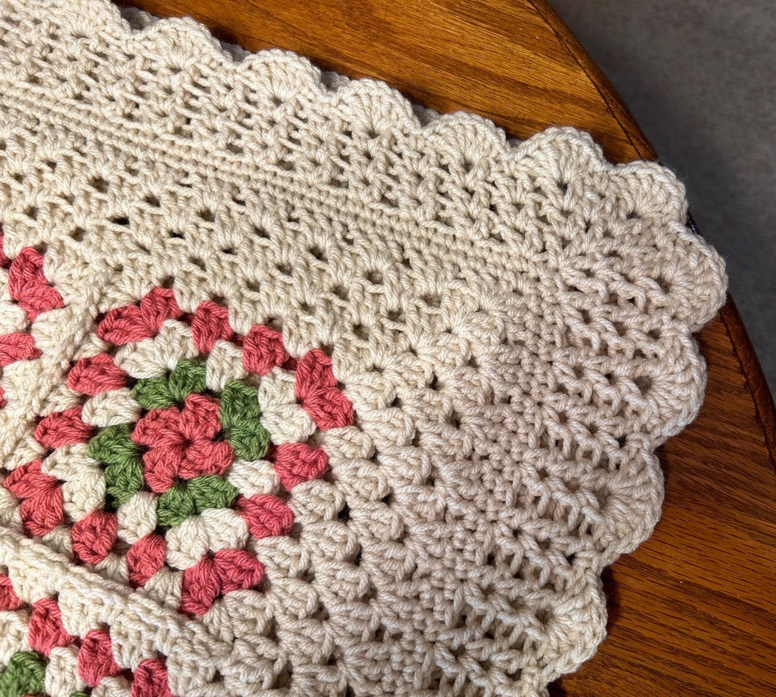 Rose Color Afghan Crochet Rose Afghan Granny Square - Etsy