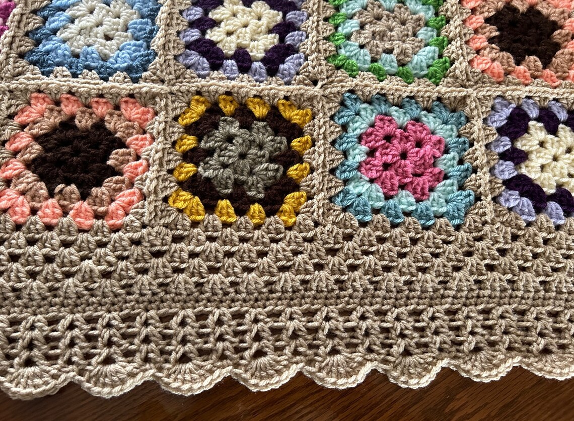 Multi Color Afghan, Bedding, Blankets, Throws, Handmade Handcrafted ...