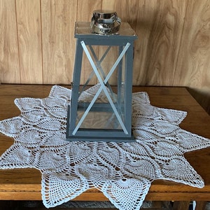 Large White Doily, Pineapple Doily, Linens, Table Covers, Lacy Doily ...