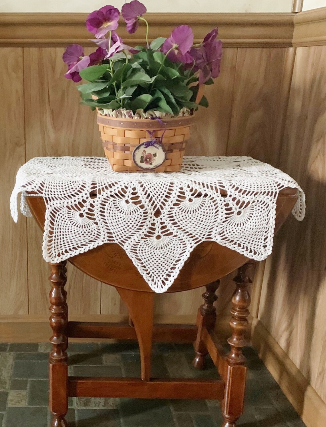 Large White Doily Pineapple Doily Linens Table Covers Lacy - Etsy
