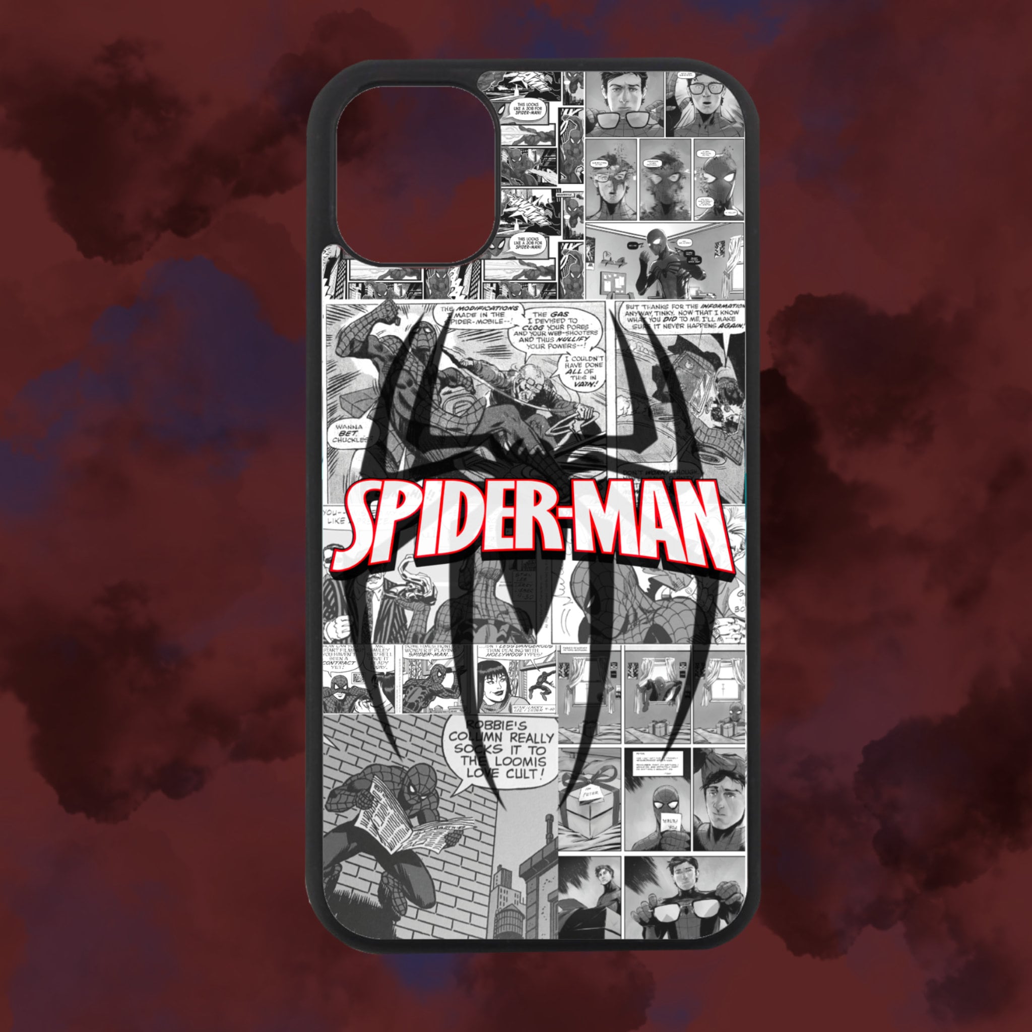 Marvel's Spider-man Comic Phone Case, Marvel Phone Case, Comic ...