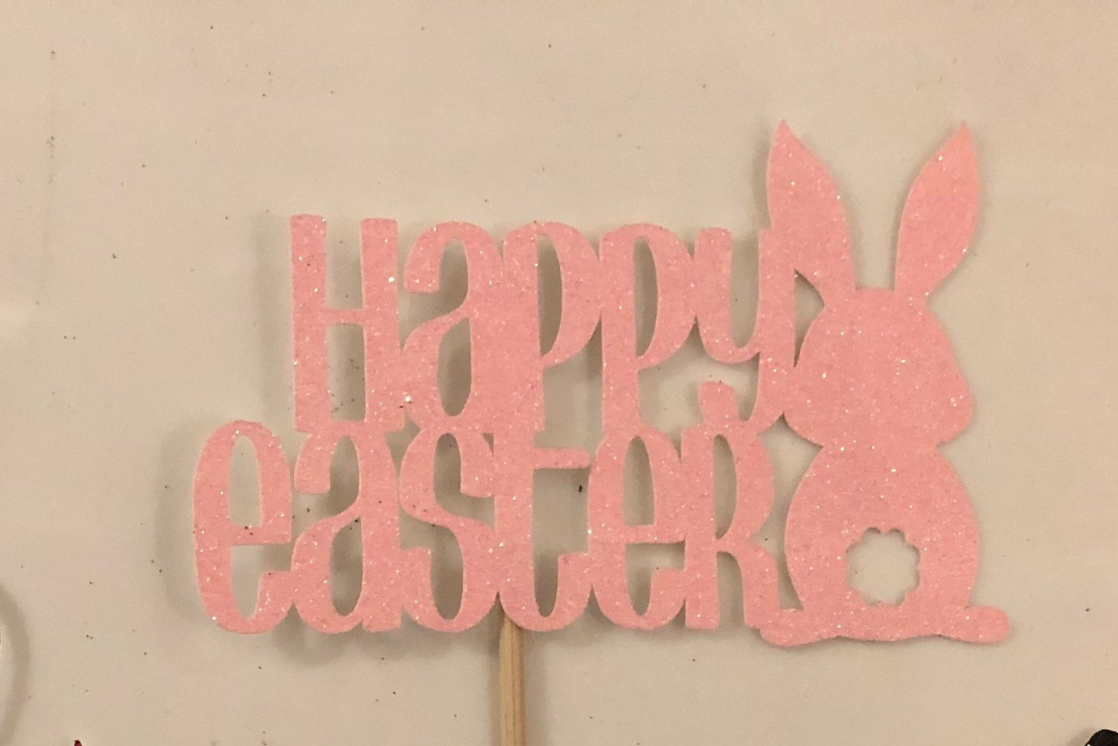 Happy Easter Sparkly Cake Topper - Etsy
