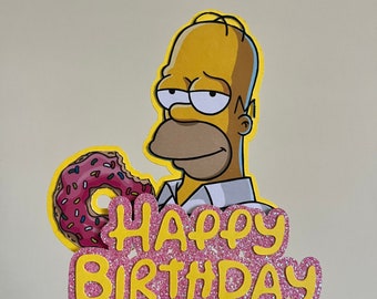 Bart Simpson Personalised Cake Topper - Etsy