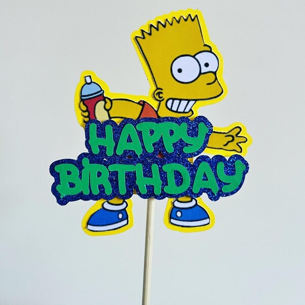Bart Simpson Cake Topper - Etsy Australia