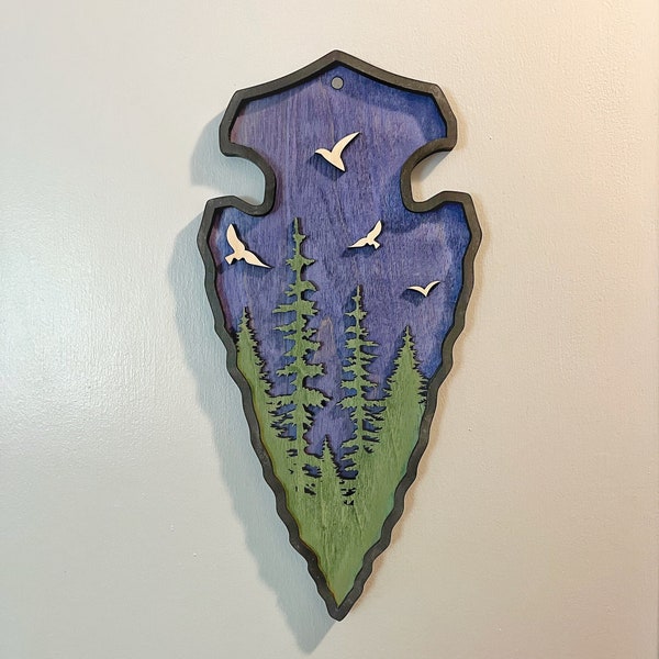 Wooden Arrowhead - Etsy