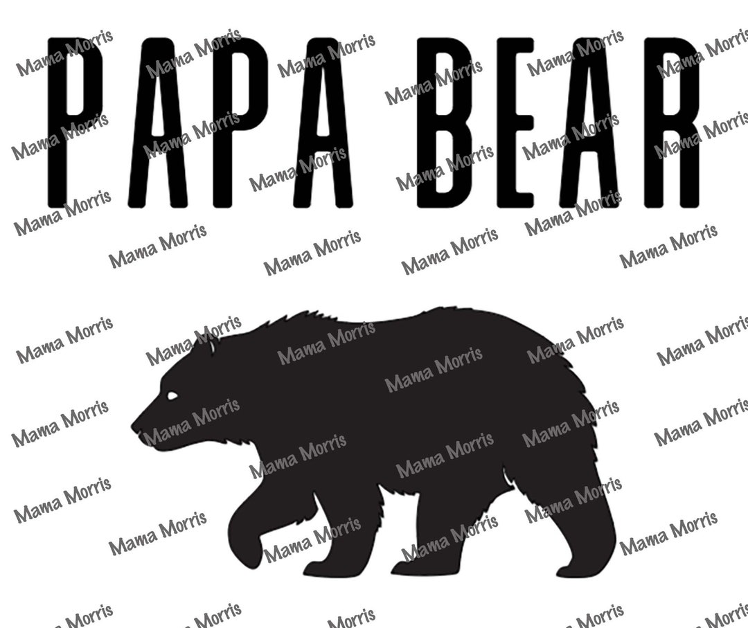 Papa Bear SVG for Cricut or Silhouette - Etsy