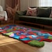 Fried Egg Handmade Tufted Rug, Table Wall Floor Decor, Silly Coasters ...