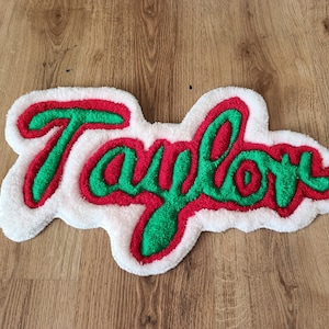 Custom Name Handmade Tufted Rug, Personalized Birthday Gift - Etsy