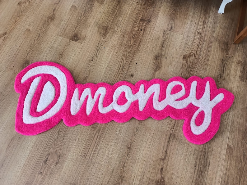 Custom Name Handmade Tufted Rug Personalized Unique Gift for - Etsy