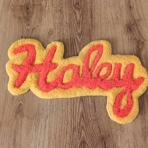 Custom Name Handmade Tufted Rug, Personalized Birthday Gift - Etsy
