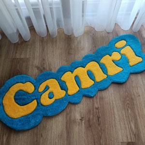 Custom Sign Name Tufted Rug, Custom Beauty Salon Logo, Aesthetic Home ...