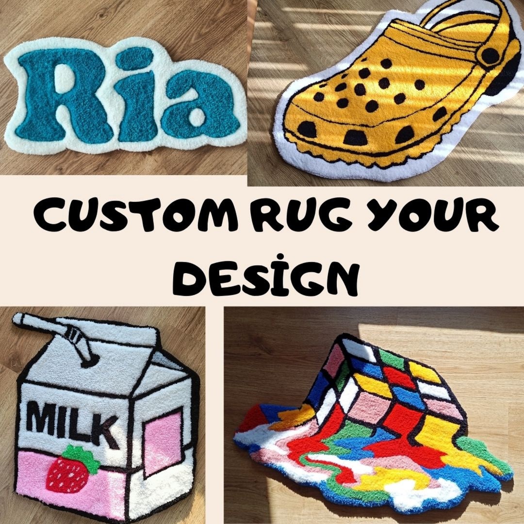 Custom Handmade Tufted Rug, Customized Business Logo - Etsy