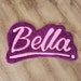 Pink Bella Style Custom Name for Girls Handmade Tufted Rug - Etsy