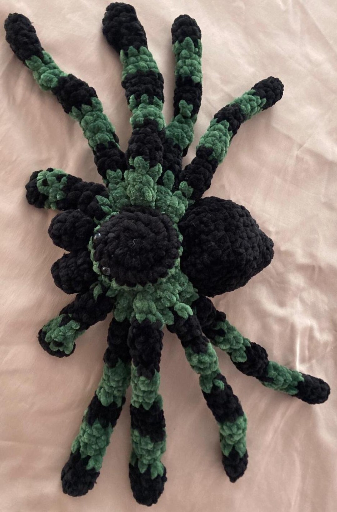 Black Tarantula Crochet Pattern for Halloween,easy Crochet Spider ...