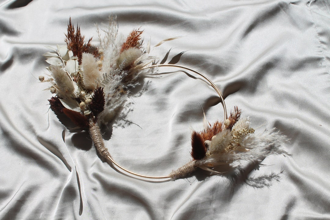 Double boho Rust Cake Hoop 6 Inch Dried Flower - Etsy