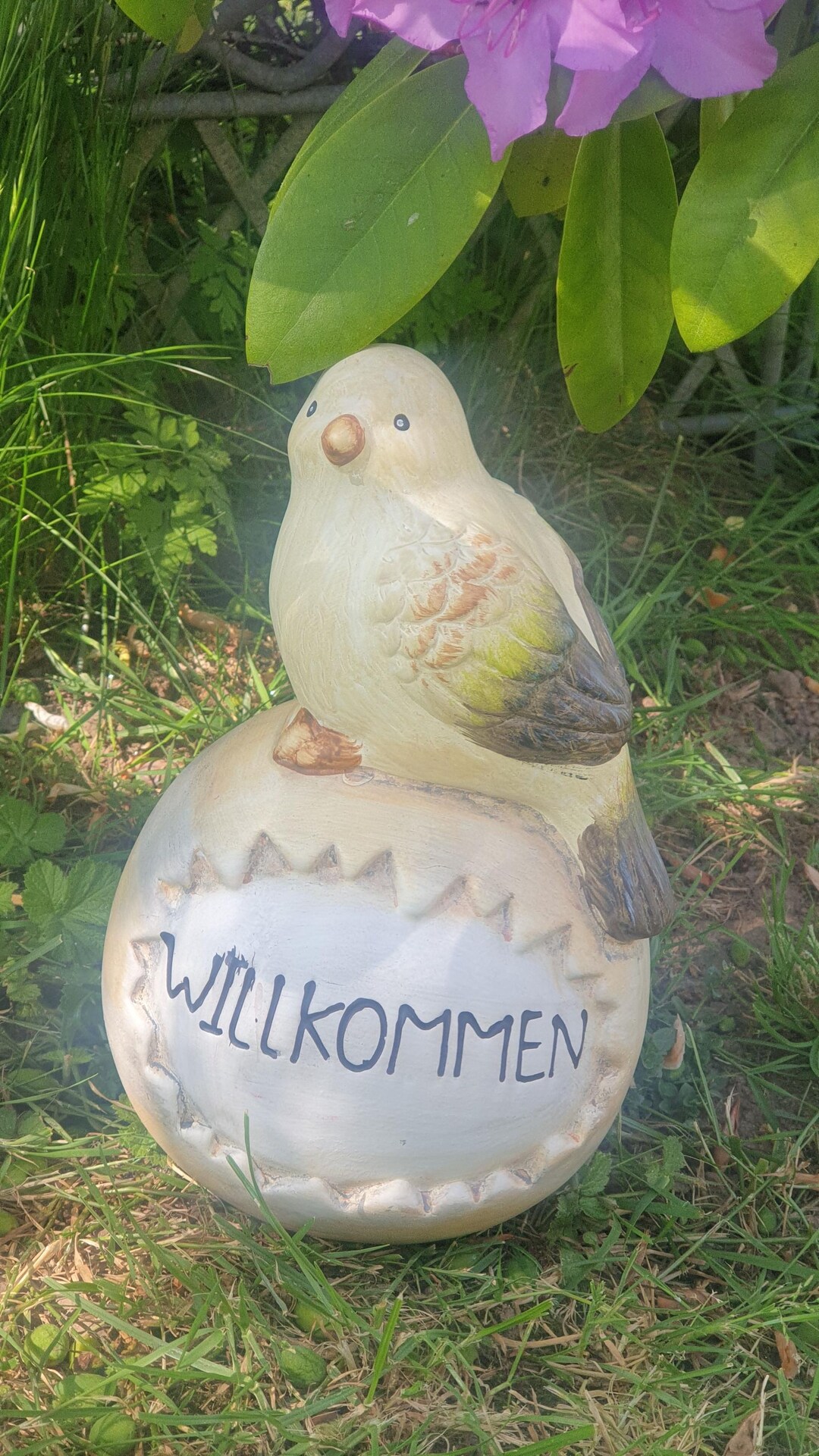 Latex Form Welcome Bird on Ball Garden Statue for Casting Concrete ...