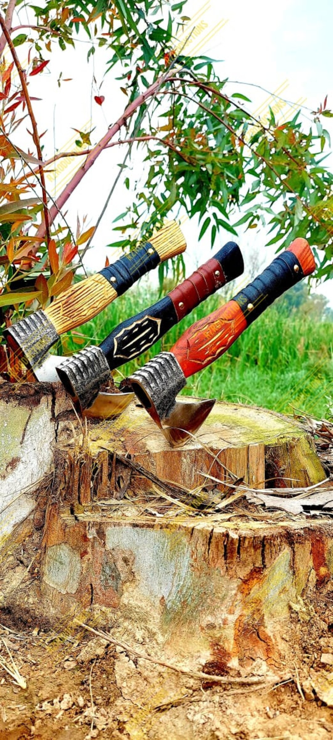 3 Mini Throwing Axe With Engraved Handle, Handmade Axe, Viking Axe ...