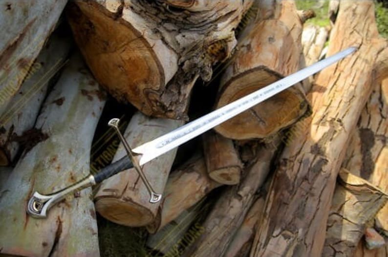 ANDURIL Sword of Strider Custom Engraved Sword LOTR Sword - Etsy
