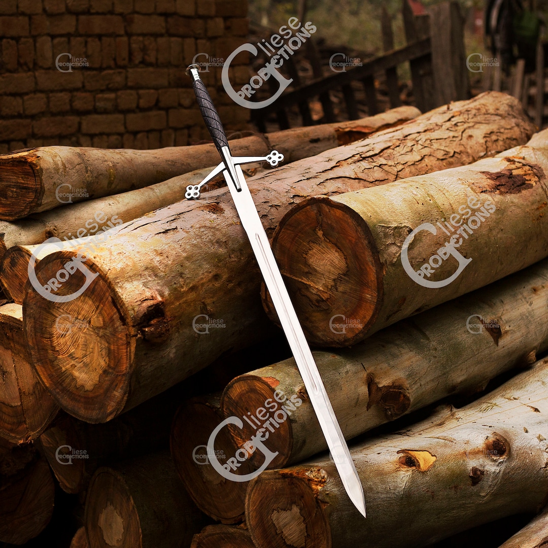 Handmade Scottish Claymore Sword J2 Steel Highland Claymore Black ...