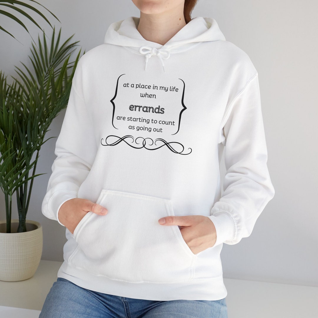 Funny Errands Unisex Hoodie: Cozy Cotton-blend, Humor Gift - Etsy