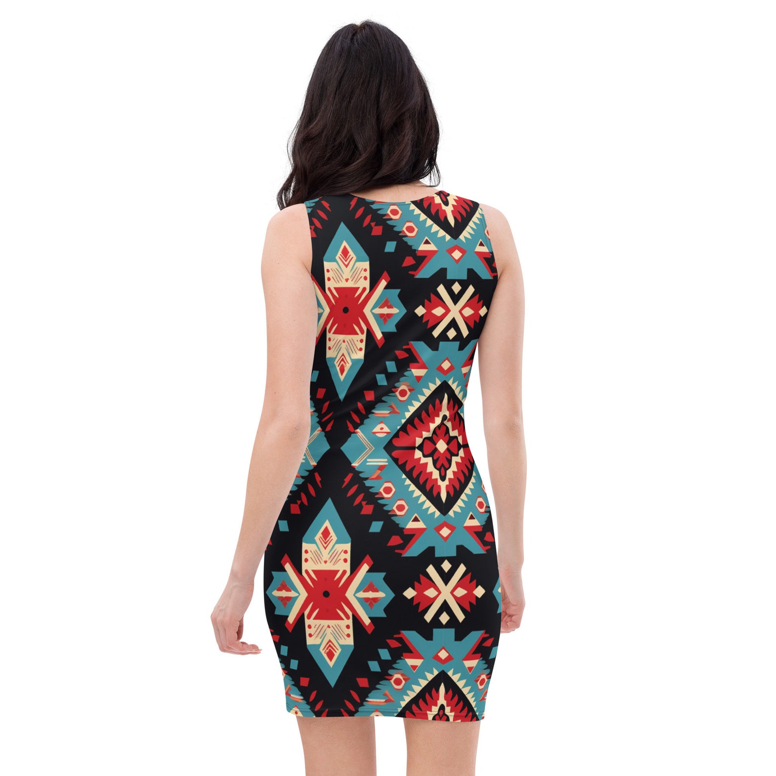 Welsh-inspired Geometric Bodycon Dress - Modern Fashion for Women - Etsy