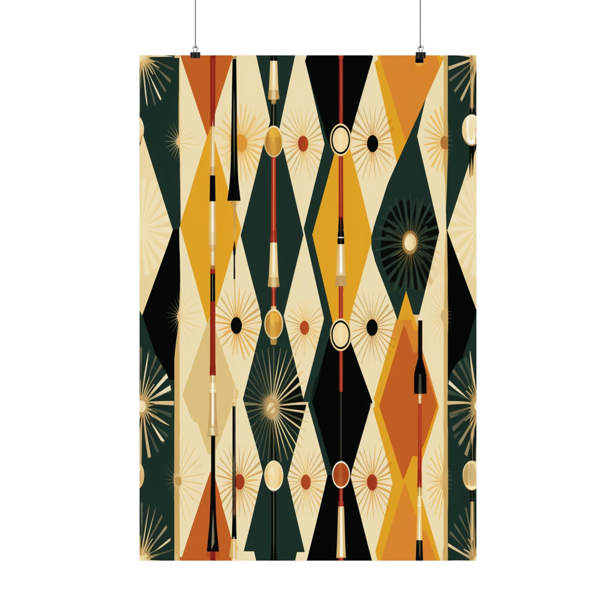 Elegant Dart Design Vertical Poster - Etsy
