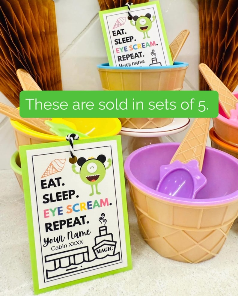 Cruise Fish Extender Ice Cream Kit, Sets of 5 - Etsy