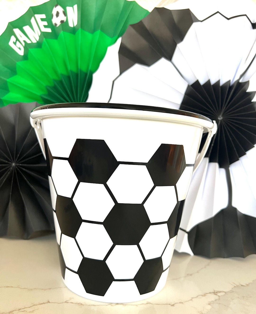Soccer Bucket, Soccer Ball Gift Basket, Kids Soccer Pail, Soccer Team ...