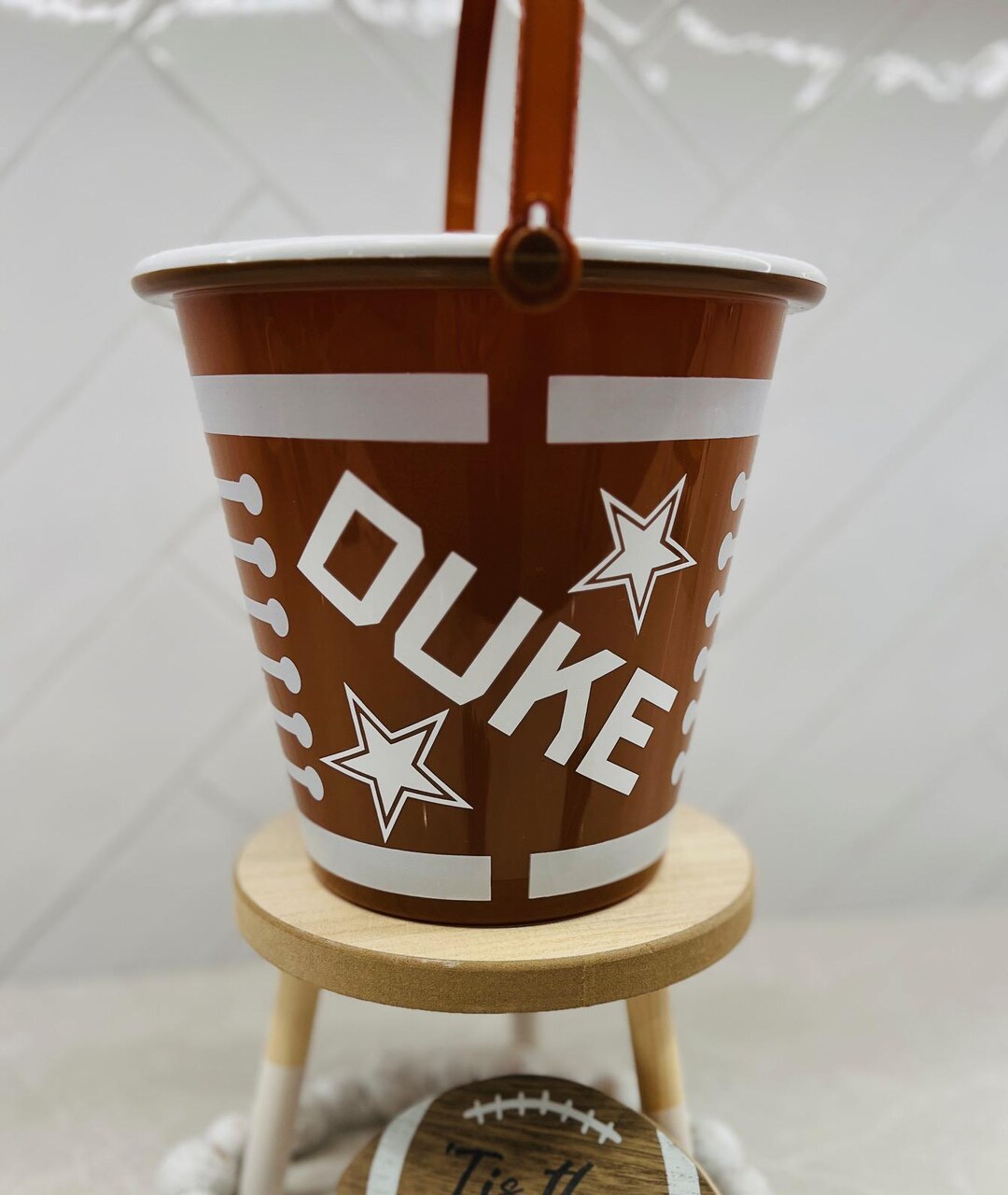 Football Easter Basket, Sports Bucket, Kids Football Pail, Football ...