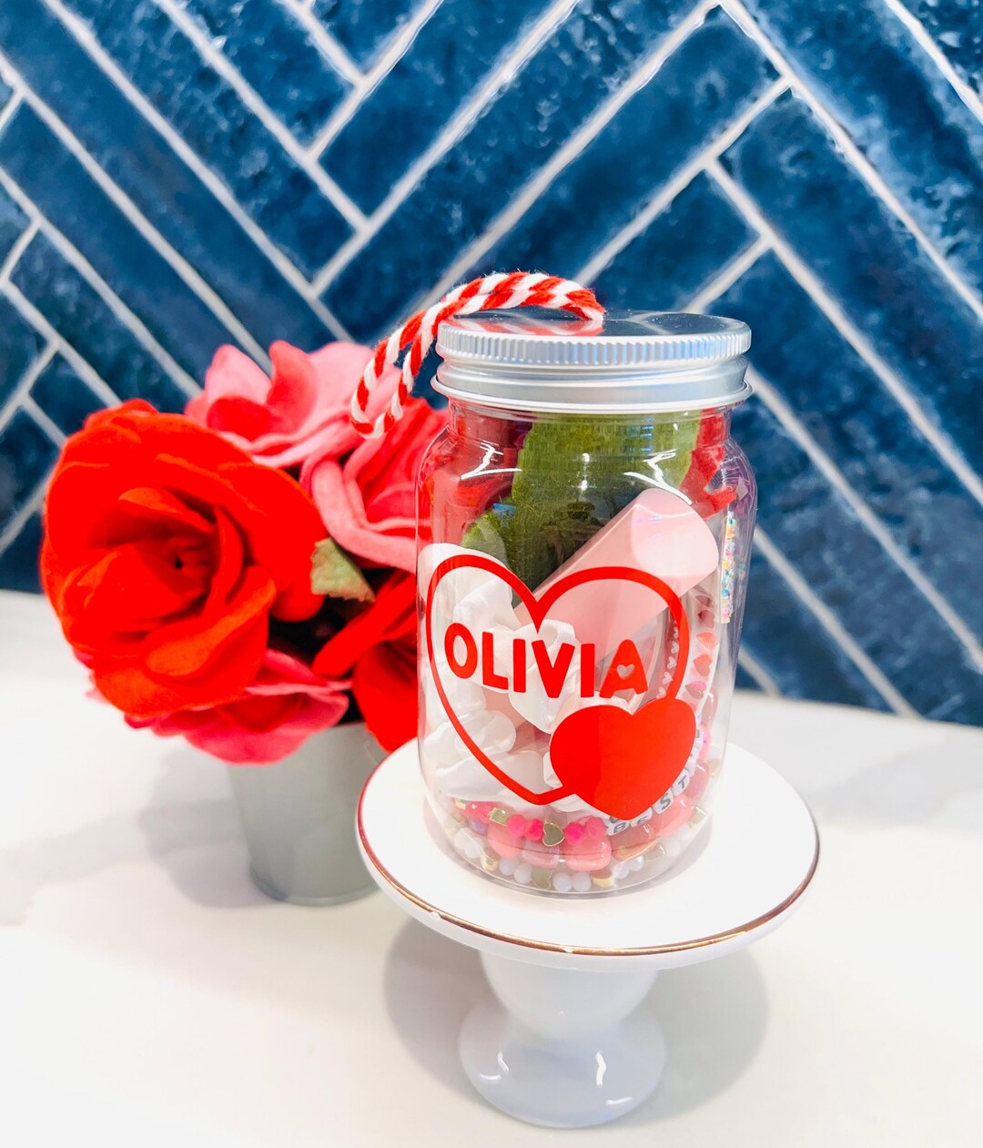 Heart Jar, Tween Girl Party Favor, Girl Birthday Party Favor, Custom ...
