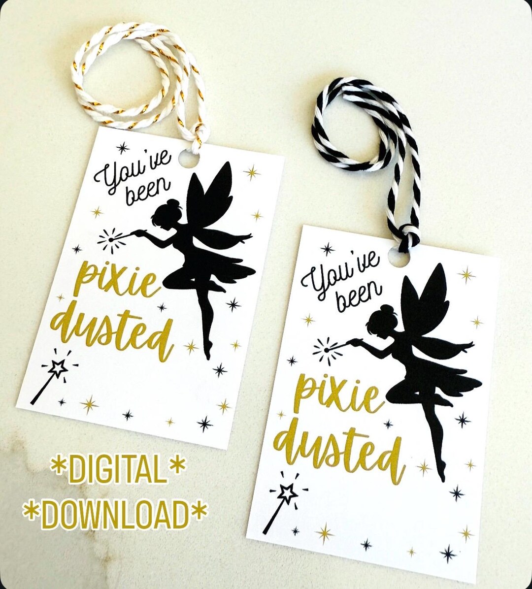 Pixie Dust Gift Tags for Parks or Cruise, Digital Download - Etsy
