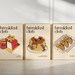 Cute Retro Breakfast Set of 3 Prints, Bed and Breakfast Kitchen Decor ...
