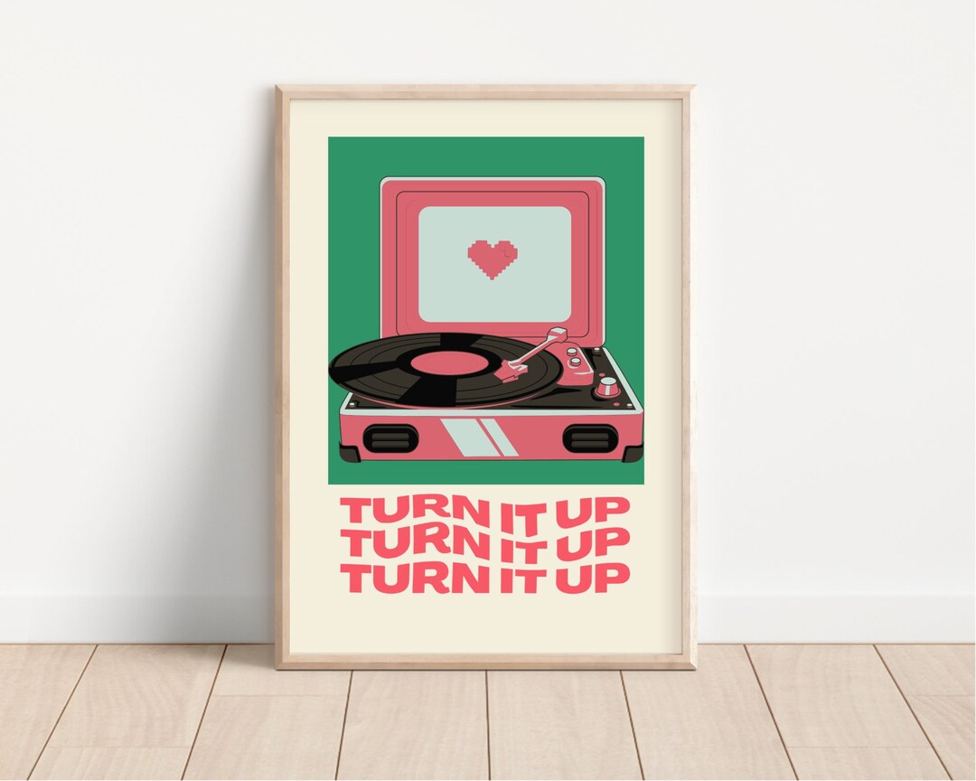 Record Poster, Retro Music Poster, Old School Music Wall Art, Printable ...