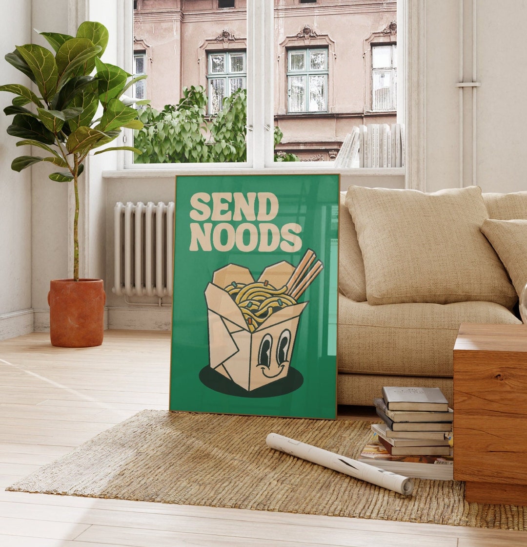 Send Noods Poster, Printable Art, Long Distance Boyfriend Gift, Funny ...
