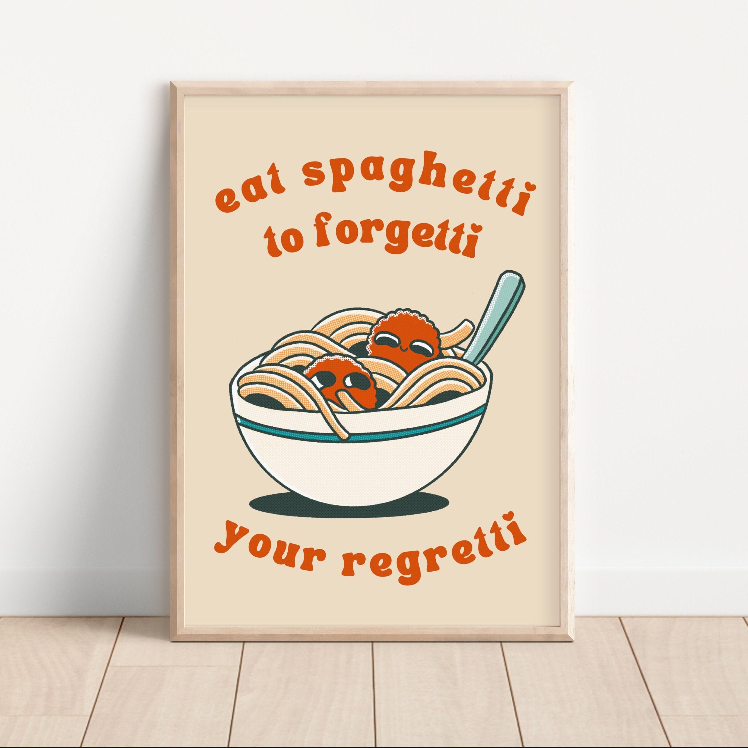 Pasta Funny Quotes Pasta Please Wall Art 30x40cm TK Maxx UK