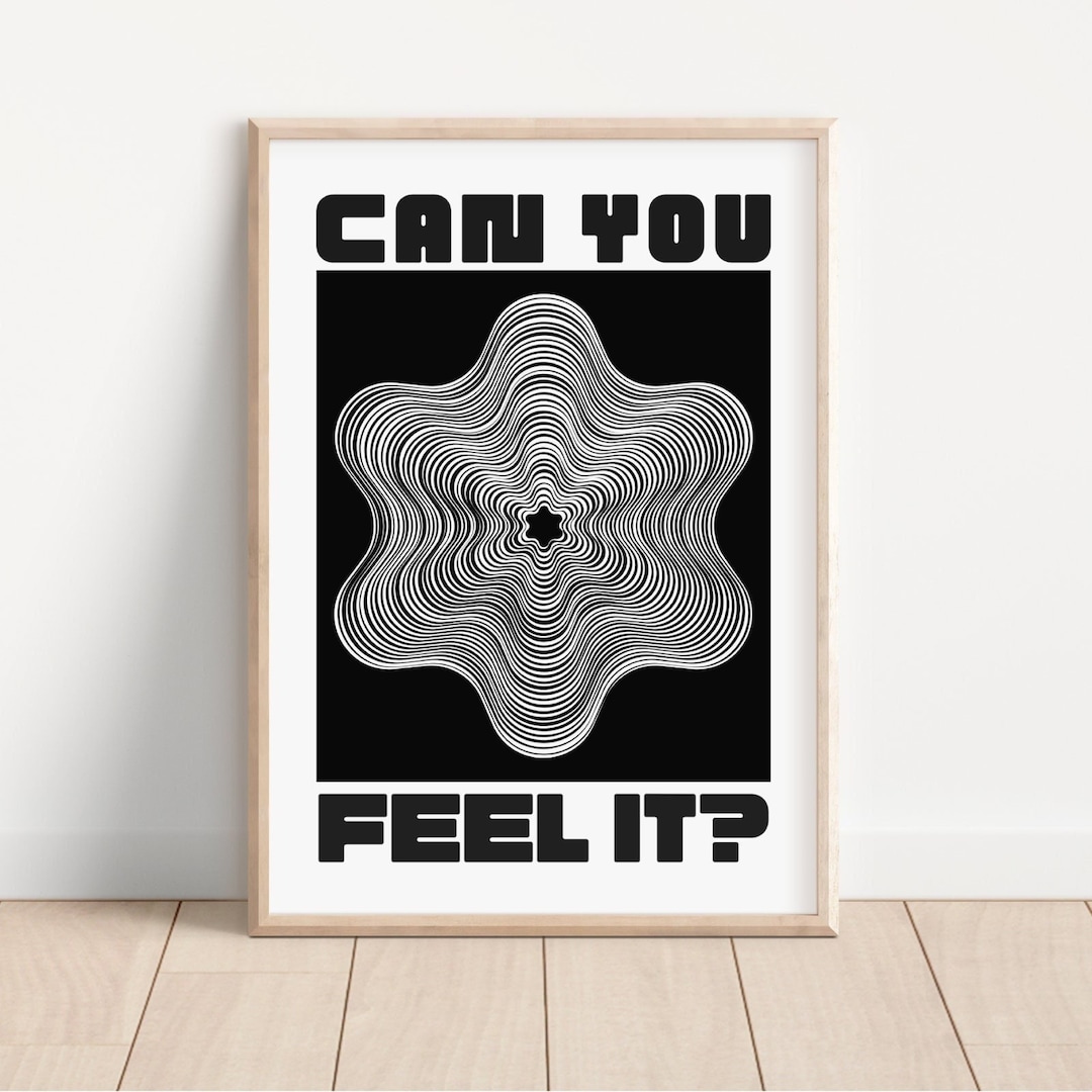 EDM Poster, Rave Poster, Trippy Print, Psychedelic Print, 90s Rave Art ...