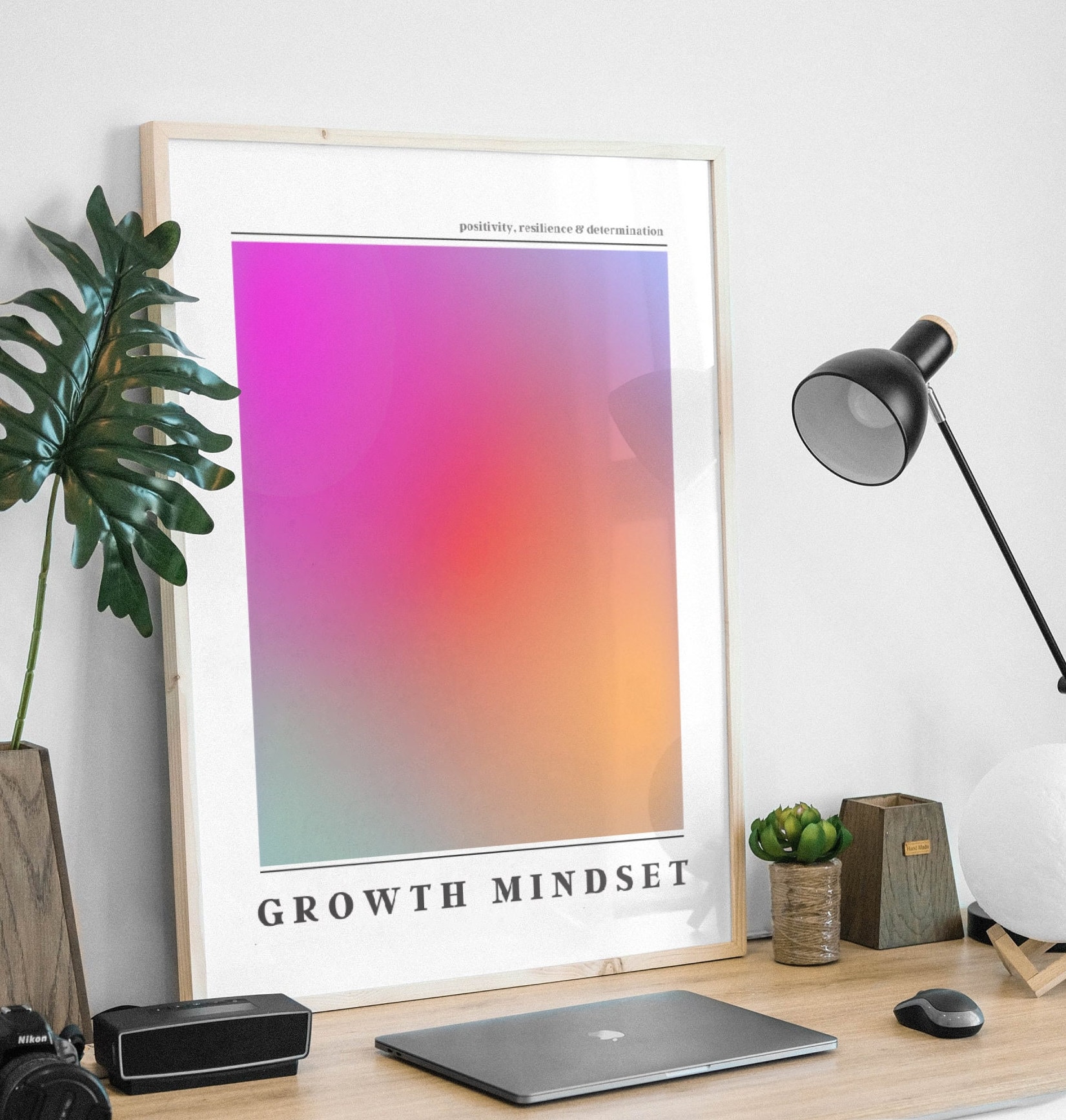 Growth Mindset Poster, Personal Development Art, Inspirational Daily ...