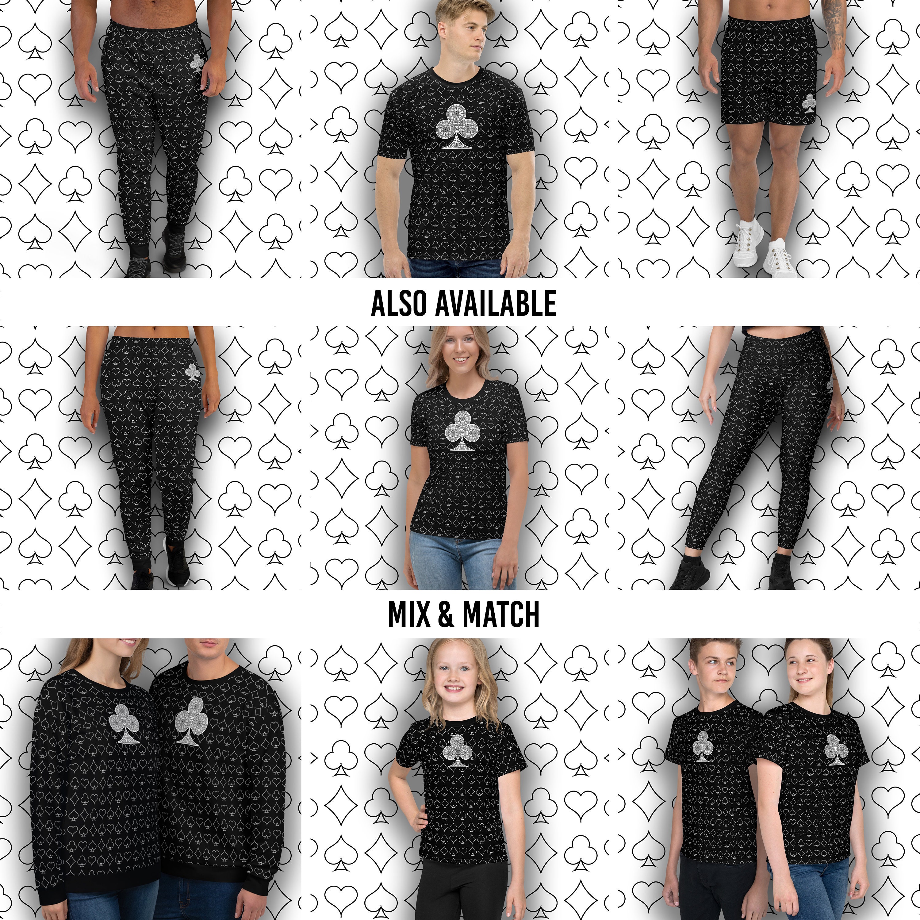 Lucky Poker Hoodie Unisex Recycled Hoodie With All-over Poker Print Sizes 2XS 6XL - Etsy