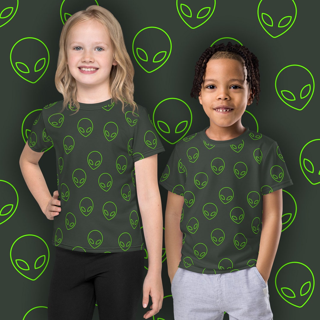 Aliens T-shirt Kids Crew Neck T-shirt Child Unisex - Etsy