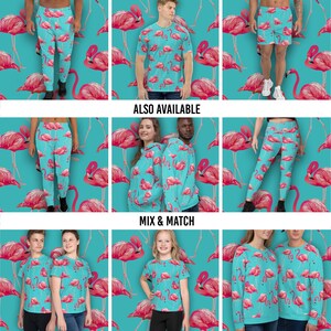 Flamingo Shirt - Women's Crew Neck Tee With All-over Tropical Pink ...