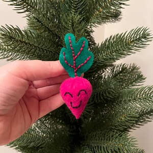 Beet Ornament or Montessori Toy With Cute Face Makes a Great Gift - Etsy