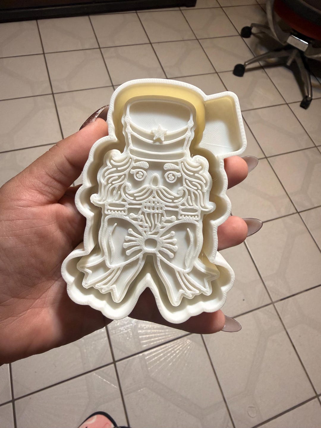 Nutcracker With Bow Freshie Mold - Etsy